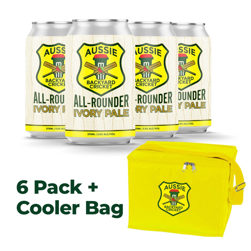 Aussie Backyard Cricket All-Rounder Ivory Pale - 6 Pack + Cooler - Buy ...